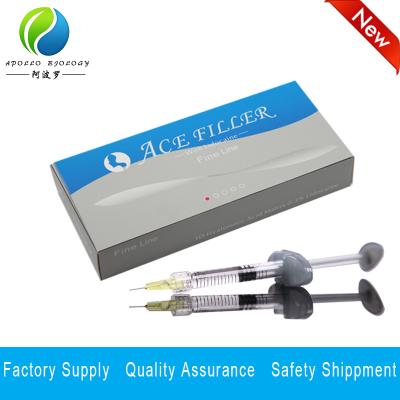 China high quality 1ml 2ml injectable hyaluronic acid gel injection for anti-wrinkle for sale