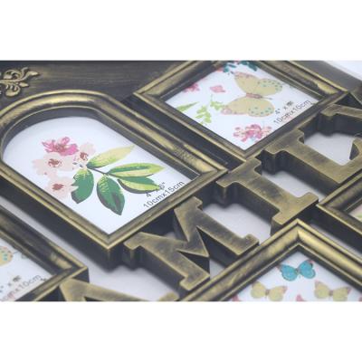 Cina Collage amichevole della cornice della famiglia di Eco, grandi cornici dell'oro in vendita