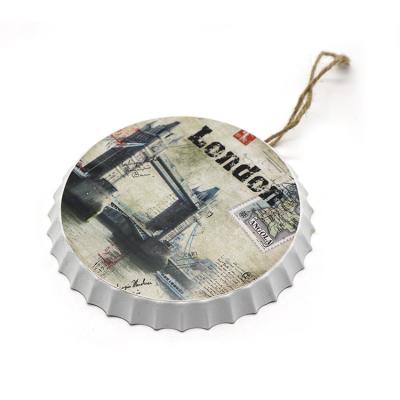 Cina Forme del cappuccio della birra dei segni della placca di metallo del tappo di bottiglia dimensione di 15 x di 15 x di 1,5 cm in vendita
