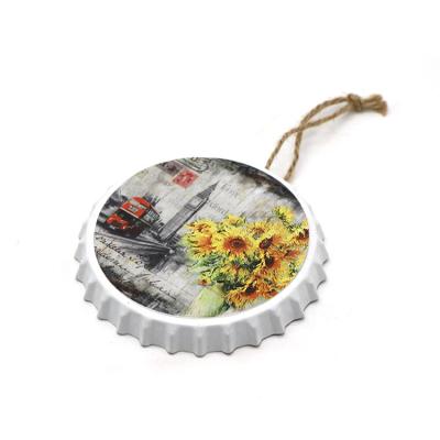 Cina Forme del cappuccio della birra dei segni della placca di metallo del tappo di bottiglia dimensione di 15 x di 15 x di 1,5 cm in vendita
