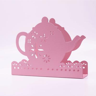 Cina Amichevole eco- della decorazione del metallo del tovagliolo del supporto della teiera di progettazione del supporto domestico del tessuto in vendita