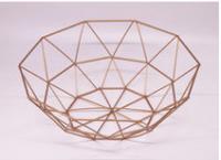 China Custom Made ODM Gold Plating Wire Mesh Fruit Basket for sale