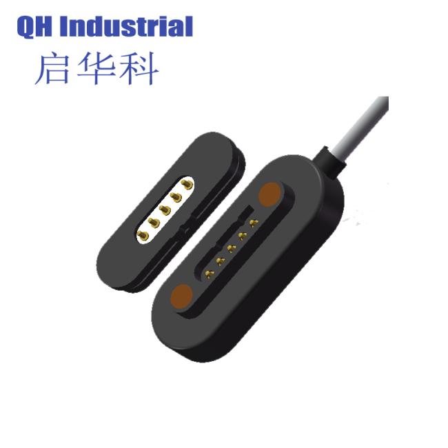 5Pin Male Female Home Application Device with Switch Smart  Device Magnetic USB Cable Charging Power Connector