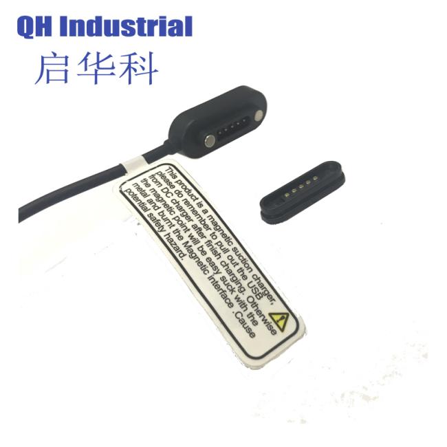 5Pin Male Female Home Application Device with Switch Smart  Device Magnetic USB Cable Charging Power Connector