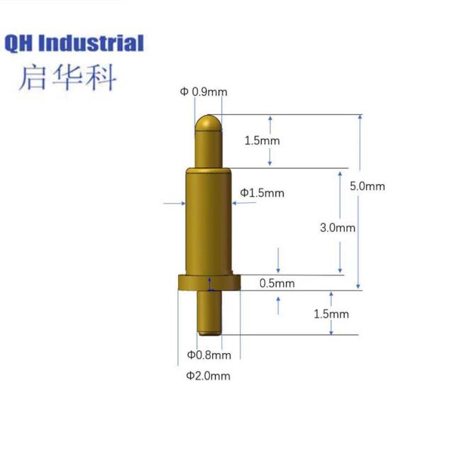 DIP 5.0mm Length Ni Plated Aerospace TV Box Headset Pogopin Connector Pogo Pin
