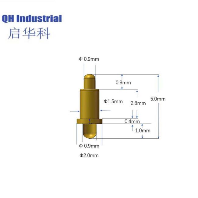 Double Ends 5.0mm Length Salt Spray 48H LCD LED TV Set Fan Smart Cup Double Head Pogopin Pogo Pin