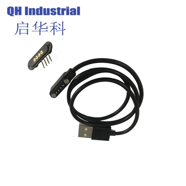 4pin 2.54mm Pitch GPS Connector Double Row Pogo Pin Connector Finland Hiqh Recycling Connector RF Pogo Pin Connector