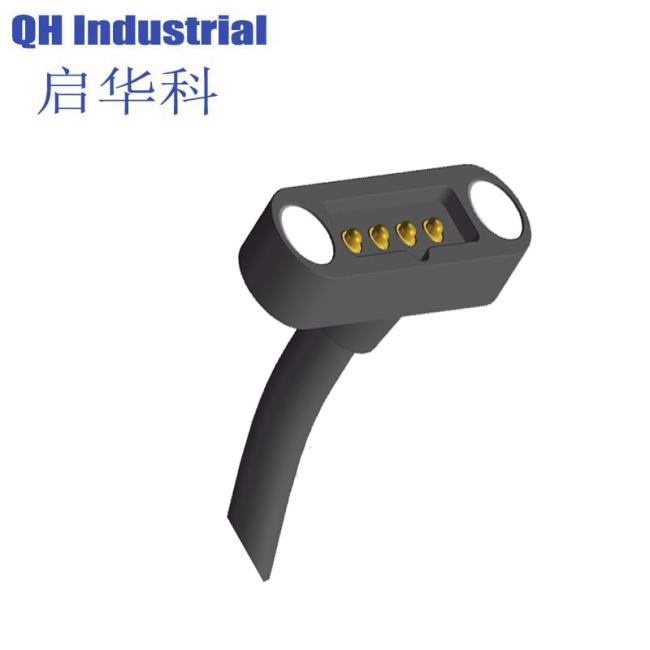 4Pin Ukraine Telecom Connector spring loaded pin Magnetic Connector 4Pin spring loaded pin Magnetic Connector