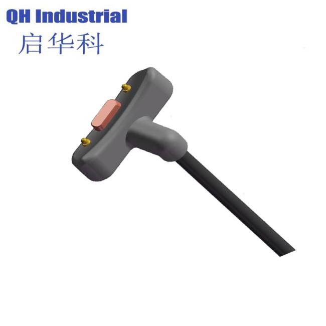 2Pin Germany Computer Connector Magnetic spring loaded pin Usb Connector 4Pin spring loaded pin Magnetic Connector