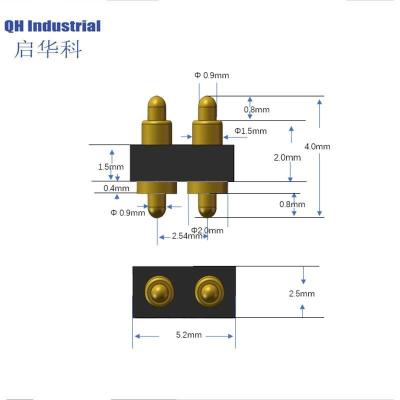China Factory custom pogo pin power connector electrical connector 2pin high current pcb mount double end 2 pogopin for sale