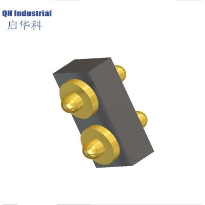 China Factory custom pogo pin power connector electrical connector 2pin high current pcb mount double end 2 pogopin for sale