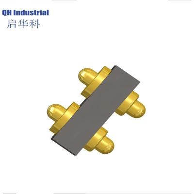 China Factory custom pogo pin power connector electrical connector 2pin high current pcb mount double end 2 pogopin for sale