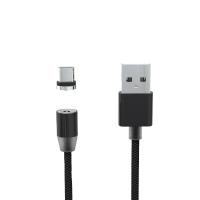 China Magnetic Pogo Pin Connector 3U Gold Plated 1A-3A 12V Fast Charging USB Type C Data Cable for sale