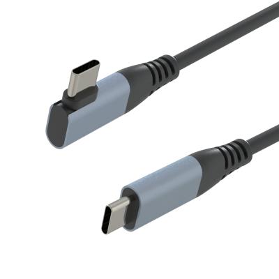 China Fast USB Charging Cable Universal Multi Function Cell Phone Charger Cord Fast Charge Electronic Device Data Cable USB-C 90° Type C Cable Connector for sale