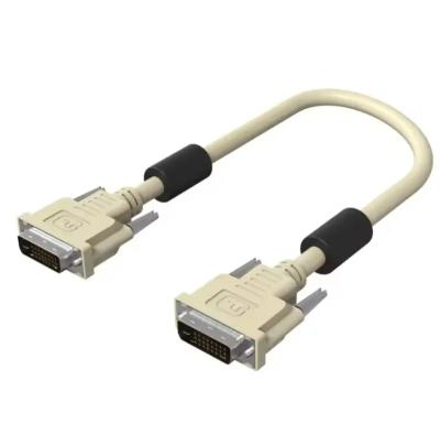 China Manufacturer White Color High Speed DVI to DVI Monitor Cable 1080P 3D Male to Male DVI Video Cable Suppliers for sale