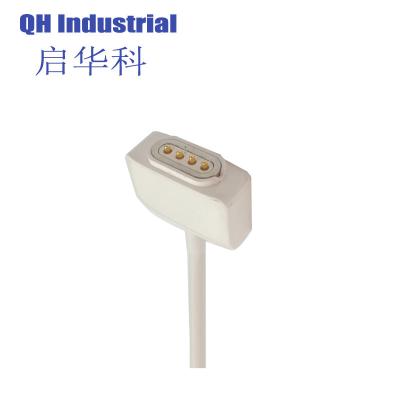 중국 4핀 흰색 검은색 LED 스트립 LCD OLED MP4 MP5 스캐너 스마트 디바이스 자기 USB 케이블 충전 전원 커넥터 판매용