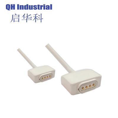 중국 4핀 흰색 검은색 LED 스트립 LCD OLED MP4 MP5 스캐너 스마트 디바이스 자기 USB 케이블 충전 전원 커넥터 판매용