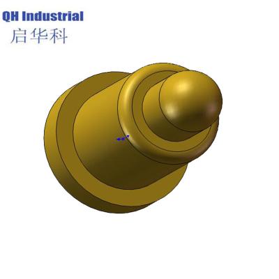 China SMT 3.0mm C2700 Brass Ethernet Double Head Pogopin Brass Electronic Screw Contact Pin for sale