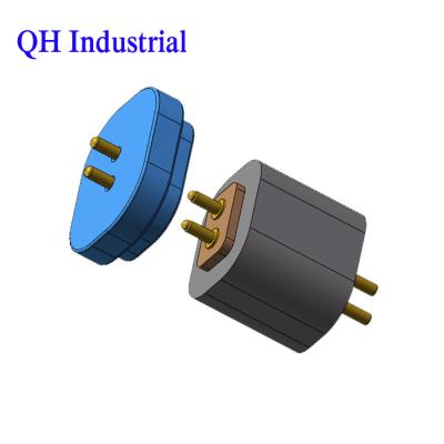 중국 2Pin 강철 Amphenol 수직 유형 Pogo Pin 편평한 Pogo Pin 4Pin Pogo Pin 자석 연결관 판매용