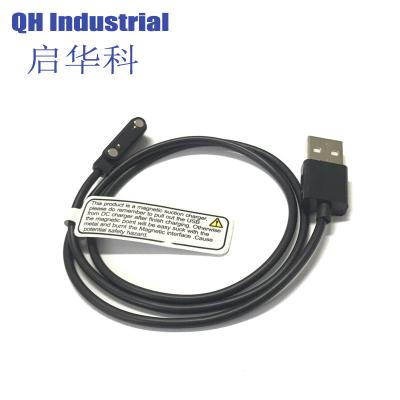 중국 2핀 10.2mm 피치 보디 브래스 암페놀 스크루 타입 핀 캡 자석 포고 핀 충전기 커넥터 판매용