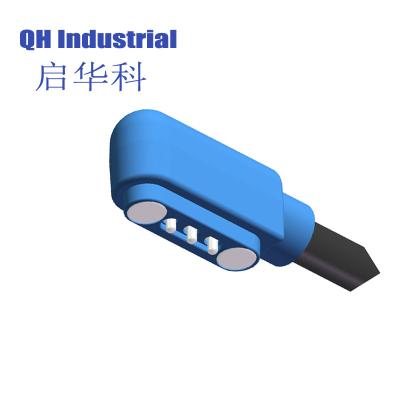 China 3Pin Magnetic Pogo Pin United Emirates High Current Connector For Electronic Product Magnetic12V  Pogo Pin Usb for sale