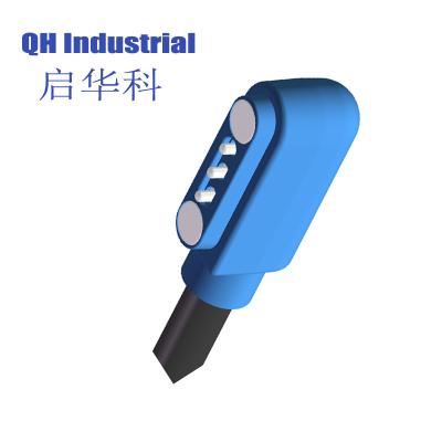 China 3Pin Austria Magnetic 2Pin Male And Female 1A Connector For Apple  4Pin Pogo Pin Magnetic Charger With Cable   for sale
