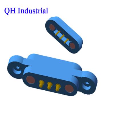 3Pin PCB 연결관 자석 pogo 핀 체코 Repubic PCB 산 자석 용수철이 있는 연결관