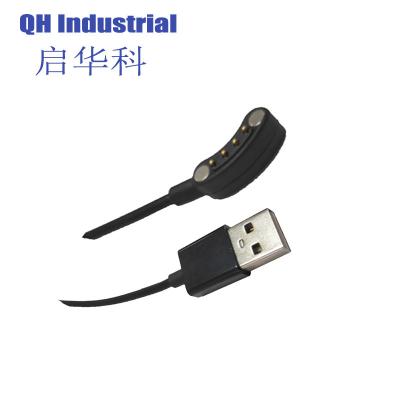 China 4Pin Arc Russian Federation Short Electronic Products Double End Pin Magnetic Power Connectors for sale