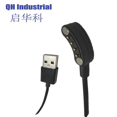 China 4Pin Arc Russian Federation Short Electronic Products Double End Pin Magnetic Power Connectors for sale