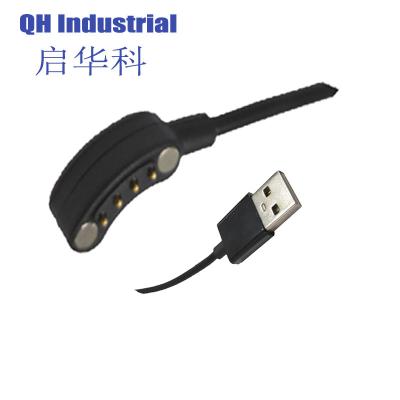 China 4Pin Arc Russian Federation Short Electronic Products Double End Pin Magnetic Power Connectors for sale