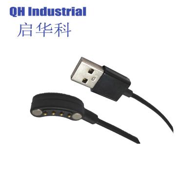 China 4Pin Arc Russian Federation Short Electronic Products Double End Pin Magnetic Power Connectors for sale