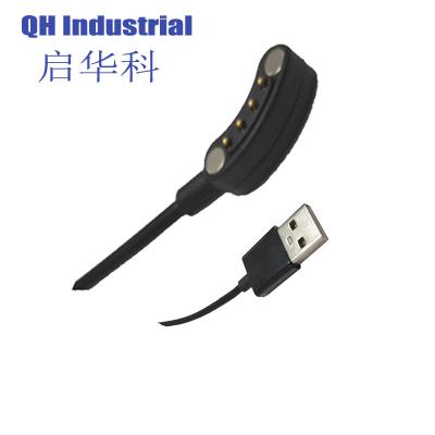 China 4Pin Arc Russian Federation Short Electronic Products Double End Pin Magnetic Power Connectors for sale