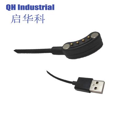 China 4Pin Arc Russian Federation Short Electronic Products Double End Pin Magnetic Power Connectors for sale