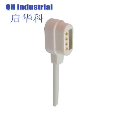 중국 4핀 남아프리카공화국 로스 표준 LCD 솔더 컵 스프링 로드 핀 자기 충전 커넥터 판매용