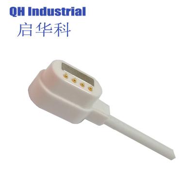 중국 4pin 대한민국 자기용 노트북 전원 연결 장치 포고 핀이 있는 착용용 충전 케이블 판매용