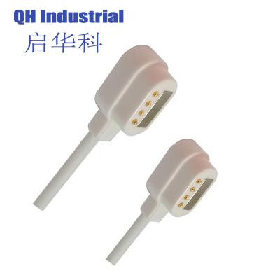 China 4Pin Czech Repubic PCB Terminal Magnetic Power Connector Smart Device Magnetic Pogo Pin Charger Connector for sale