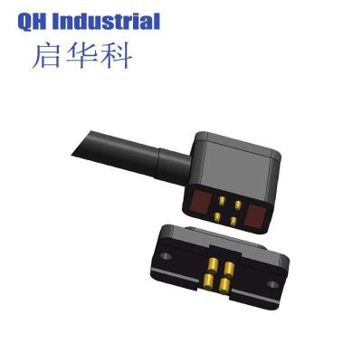 China 4Pin Argentina Amphenol Connector Magnetic Spring Loaded Connector Magnetic Pogo Pin Connector for sale