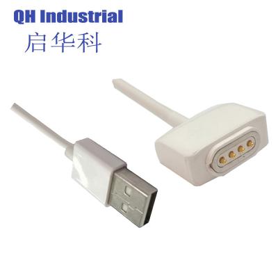 중국 4핀 아랍에미리트 인터콤 커넥터 자석 USB 커넥터 스프링 로딩 포고 핀 커넥터 판매용