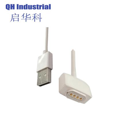 중국 4핀 아랍에미리트 인터콤 커넥터 자석 USB 커넥터 스프링 로딩 포고 핀 커넥터 판매용