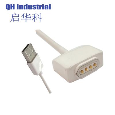 중국 4핀 아랍에미리트 인터콤 커넥터 자석 USB 커넥터 스프링 로딩 포고 핀 커넥터 판매용