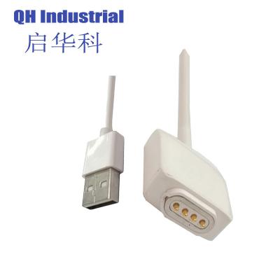 China 4Pin Netherlands Sensor Connector Pogo Pin Magnetic Connector Pogo Pin Connector For Smart Watch for sale