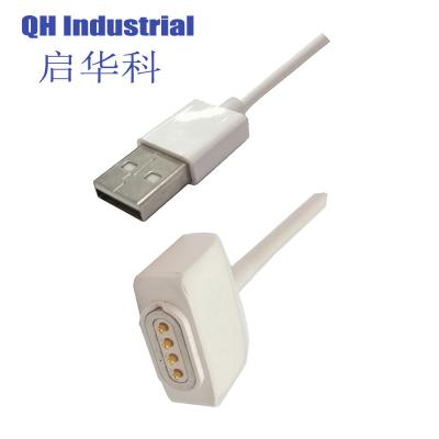 China 4Pin Netherlands Sensor Connector Pogo Pin Magnetic Connector Pogo Pin Connector For Smart Watch for sale