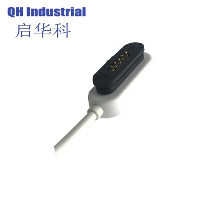 China 5Pin Belgium Hiqh Recycling Connector Magnetic Power Connector Pogo Pin Connector For Smart Watch for sale
