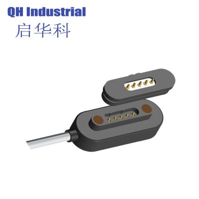 China 5Pin Argentina Keyboard Connector Magnetic Dc Power Charger Connector Magnetic Pogo Pin Usb Connector for sale