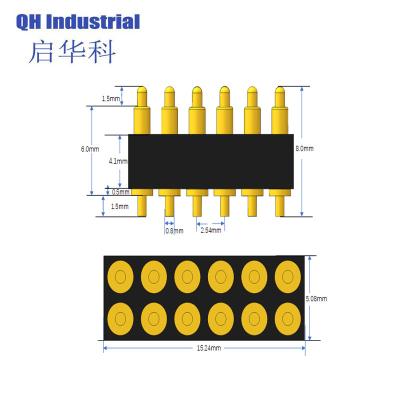 China 12Pin Canada Game Player Connector  Magnetic spring loaded pin Connector spring loaded pin Magnetic Connector for sale