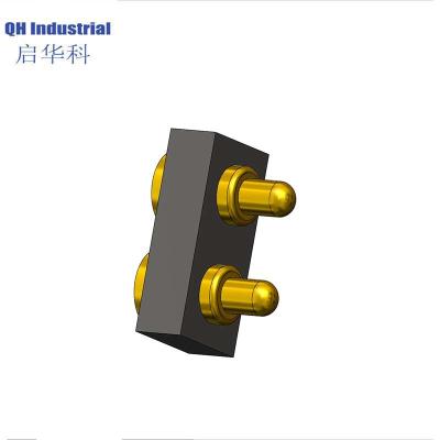 China 2Pin 3,5 mm Schwung 2,3 mm Höhe Polen Smart Watch Stecker Magnetische Stromanschluss Federladen Federladen zu verkaufen