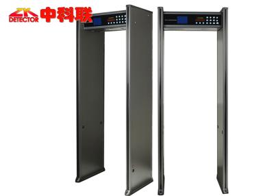 Cina 12 zone di rilevazione camminano tramite il metal detector nero/colore bianco/grigio disponibile in vendita