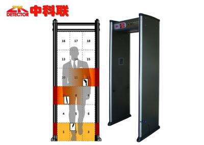 Cina 18 sensibilità regolabile del metal detector 100units della struttura di porta di aree di esplorazione in vendita
