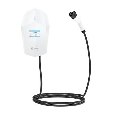 Cina CA di carico 220V 7KW Wallbox EV del mucchio di CA dello schermo a colori LCD a 4,3 pollici in vendita