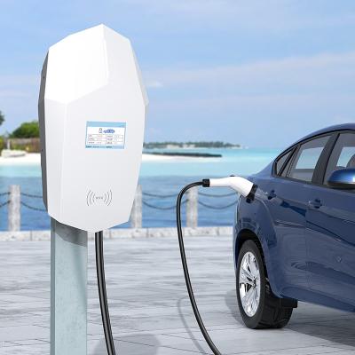 Cina CA di carico 220V 7KW Wallbox EV del mucchio di CA dello schermo a colori LCD a 4,3 pollici in vendita